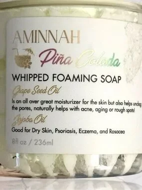 Aminnah | Bath & Body | Aminnah Pina Colada Whipped Foaming Soap 8fl ...